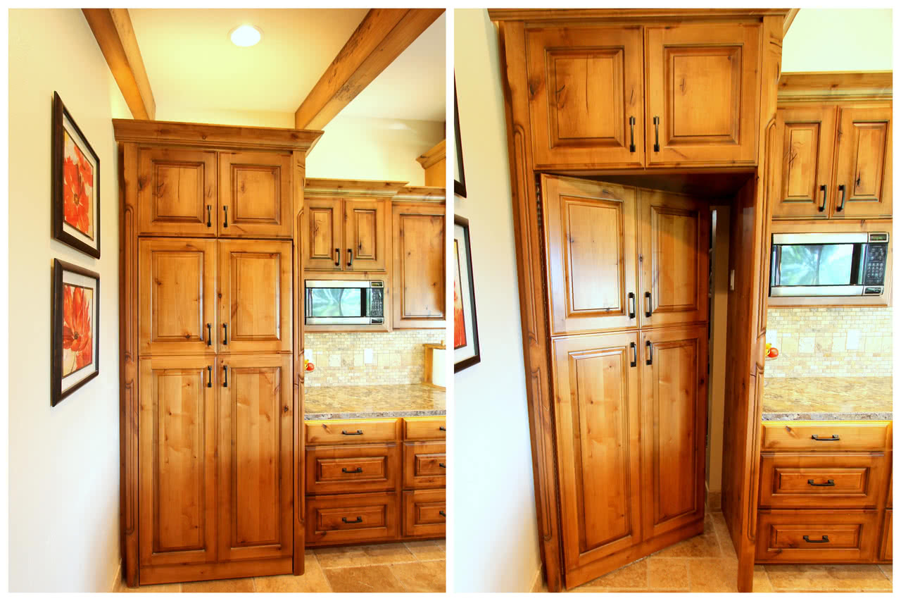 Pantries create loads of storage space for food and appliances ...